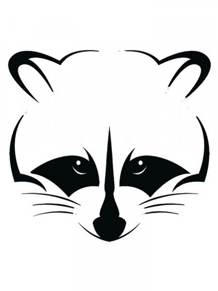 Raccoon Stencils - Free Printable