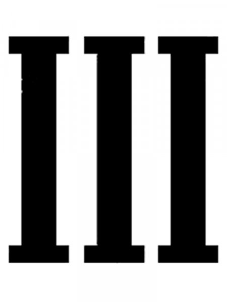 Roman numerals Stencils - Free Printable