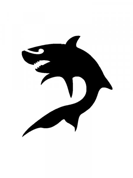 Shark Stencils - Free Printable