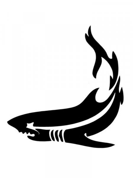 Shark Stencils - Free Printable