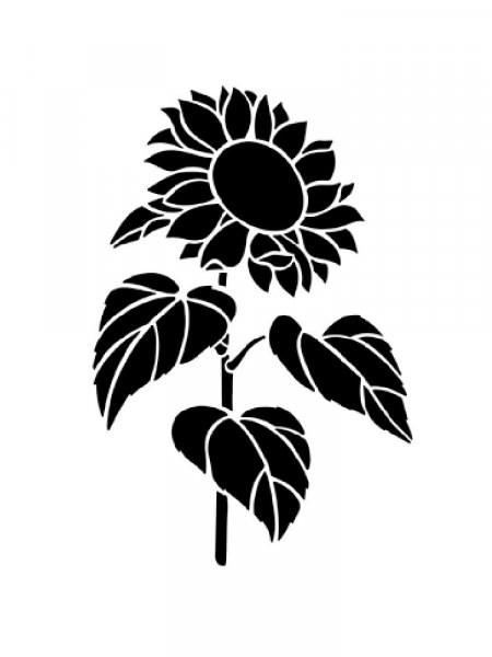 Sunflower Stencils - Free Printable