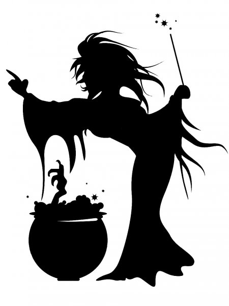 Witch Stencils - Free Printable