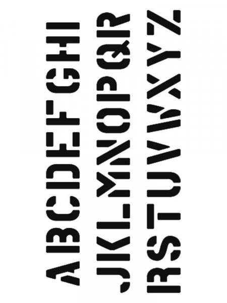 Alphabet Stencils