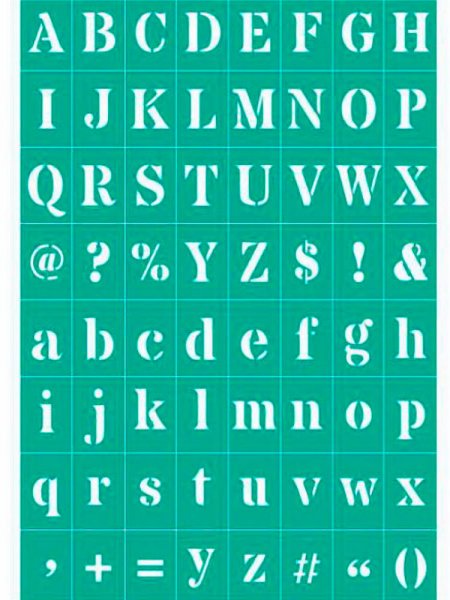 Alphabet Stencils