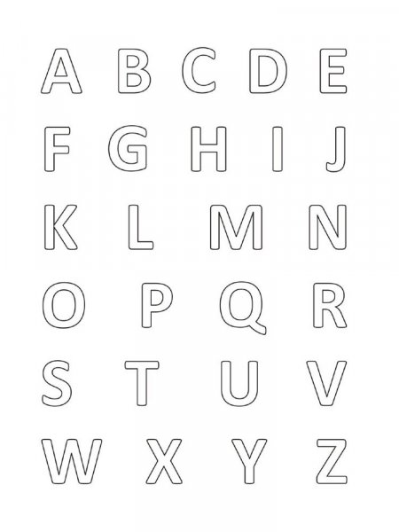 Alphabet Stencils
