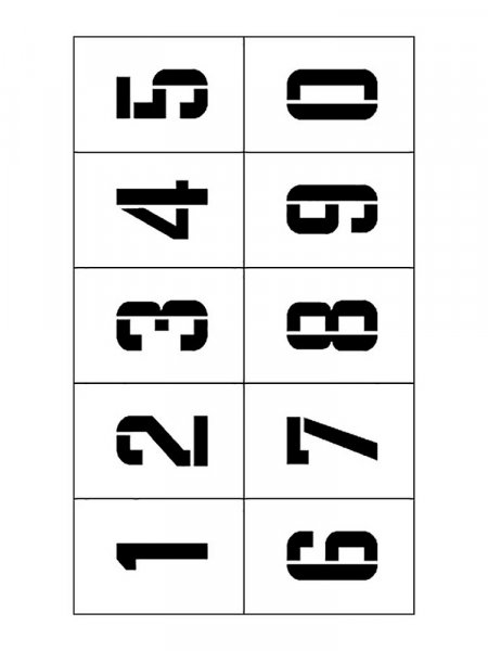 Number Stencils