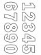 Number Stencils