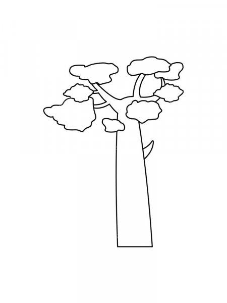 Baobab coloring pages